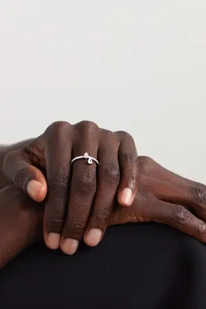 ANITA KO Princess 18-karat White Diamond Ring