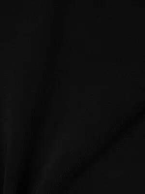 Jacquemus Off-the-shoulder Open-back Stretch-knit Mini Dress - Black