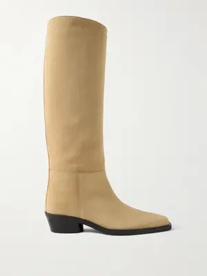 Proenza Schouler Bronco Suede Knee Boots - Brown