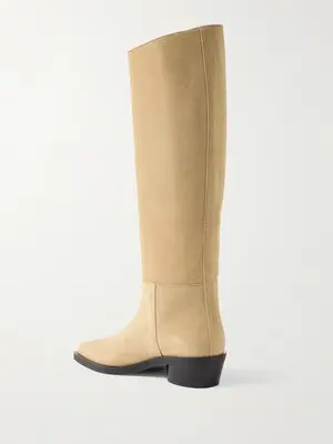 Proenza Schouler Bronco Suede Knee Boots - Brown