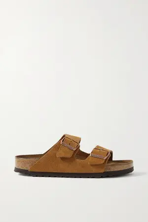 BIRKENSTOCK Arizona Suede Sandals - Brown