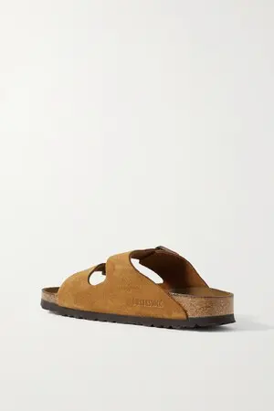 BIRKENSTOCK Arizona Suede Sandals - Brown