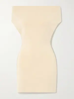 Jacquemus Cubista Off-the-shoulder Mini Dress - Yellow