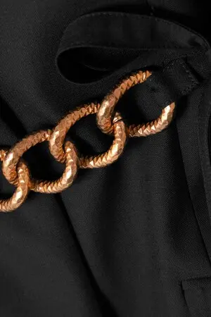 Givenchy Chain-embellished Wool Wrap Blazer
