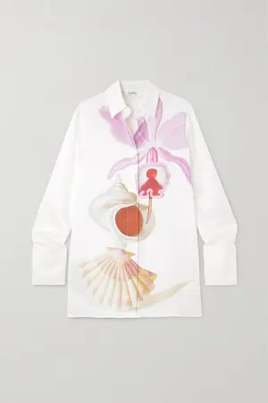 Loewe Maruja Mallo Printed Silk-satin Shirt