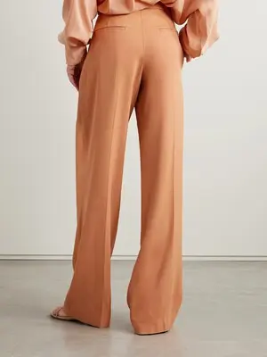 Another Tomorrow Crepe Wide-leg Pants