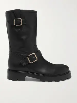 JIMMY CHOO Biker Ii Leather Boots