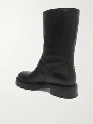 JIMMY CHOO Biker Ii Leather Boots