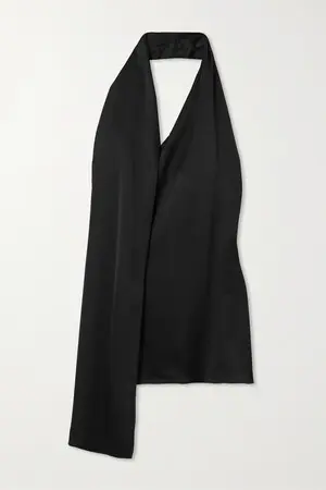 Loewe Draped Jersey Halterneck Top - Black