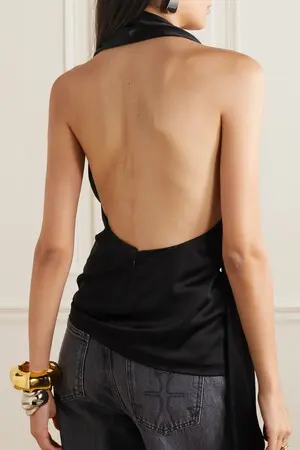 Loewe Draped Jersey Halterneck Top