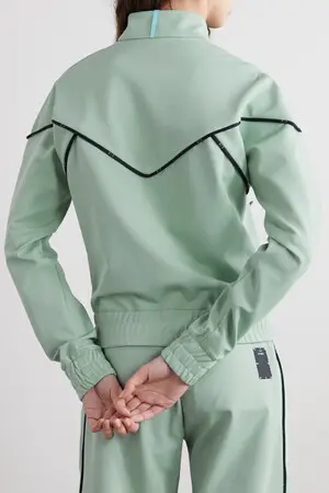 Alexander McQueen Piped Jersey Track Jacket