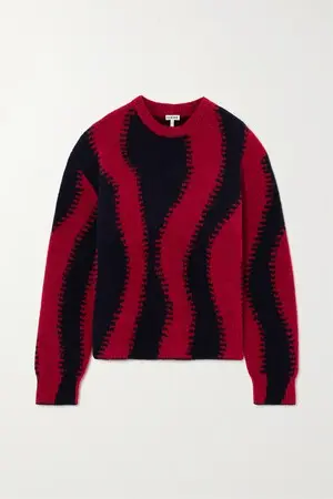 Loewe Wool-blend Jacquard Sweater