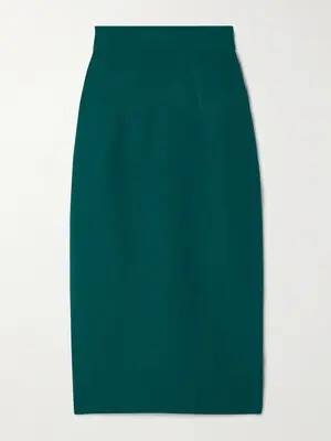 Safiyaa Hokoku Stretch-crepe Midi Skirt