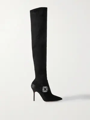 Manolo Blahnik Over The Knee Boots For Women