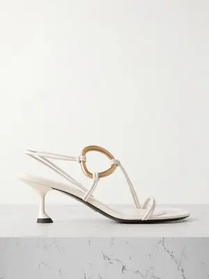 Proenza Schouler Hoop Leather Slingback Sandals