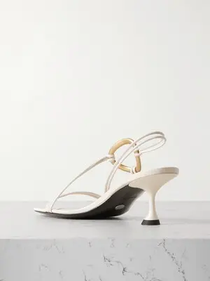 Proenza Schouler Hoop Leather Slingback Sandals