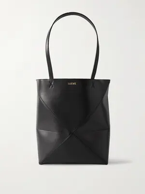 Loewe Puzzle Fold Medium Tote - Black