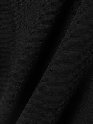 Another Tomorrow Net Sustain Cutout Knitted Top