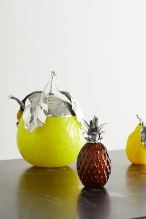 Buccellati Pineapple Sterling And Glass Table Marker