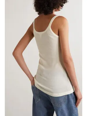 Bottega Veneta Ribbed Cotton-blend Tank