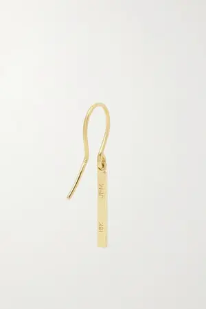 JENNIFER MEYER 18-karat Diamond Bar Earrings