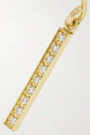 JENNIFER MEYER 18-karat Diamond Bar Earrings