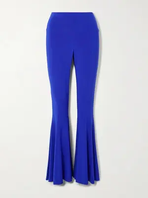 Norma Kamali Fishtail Stretch-jersey Flared Pants