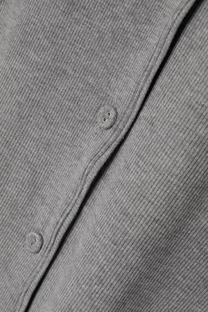 SKIMS Ribbed Stretch-modal Jersey Lounge Set - Gray