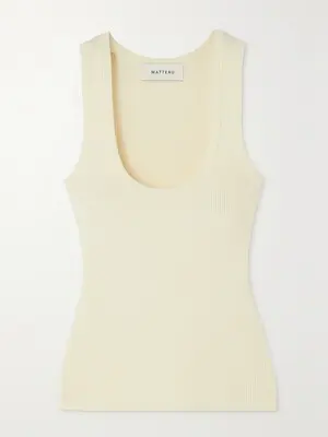 Matteau Net Sustain Ribbed-knit Tank