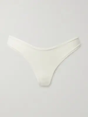 SKIMS Cotton-blend Jersey Dipped Thong