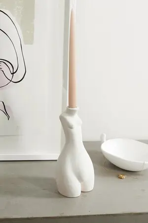 Anissa Kermiche Tit For Tat Ceramic Candlestick
