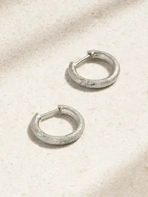 Yvonne Léon 9-karat White Diamond Hoop Earrings - Gold