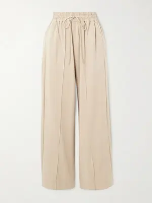 ADIDAS ORIGINALS Y-3 Lyocell-blend Twill Wide-leg Drawstring Trousers