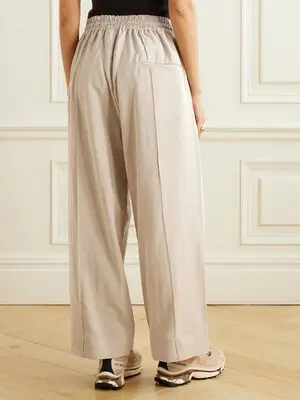 ADIDAS ORIGINALS Y-3 Lyocell-blend Twill Wide-leg Drawstring Trousers