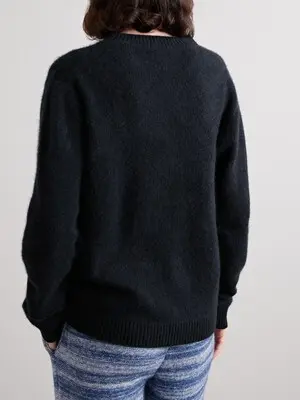 THE ELDER STATESMAN Monterey Brushed-cashmere Sweater