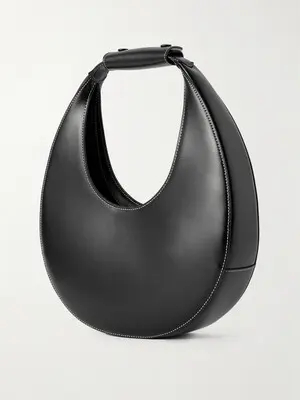 Staud Moon Leather Tote - Black