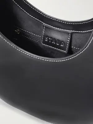 Staud Moon Leather Tote - Black