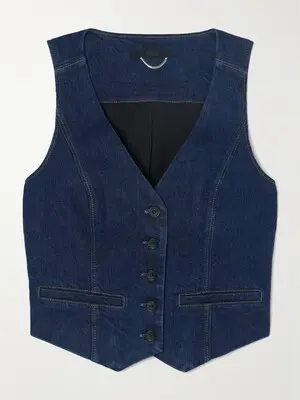 Paige Antonella Denim Vest