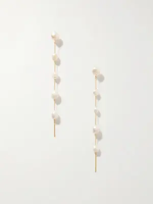 Cult Gaia Atum Gold-tone Pearl Earrings - Neutrals