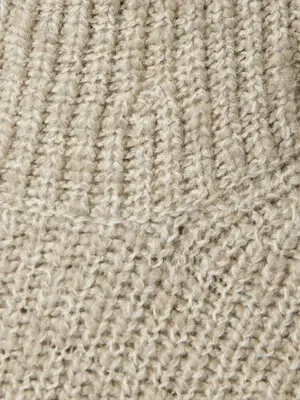 Loro Piana Ribbed Cashmere Turtleneck Sweater