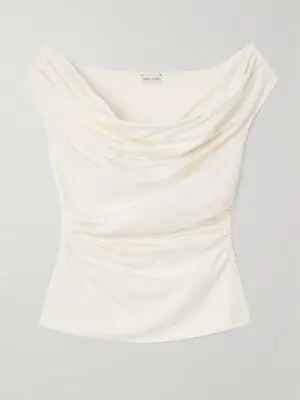 Magda Butrym Off-the-shoulder Silk Top
