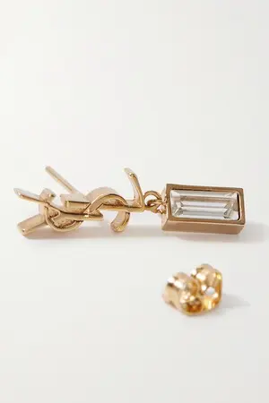 Saint Laurent Cassandre -tone Single Earring - Gold