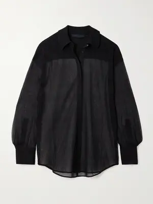 Proenza Schouler Smithson Silk-organza Blouse
