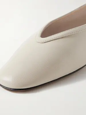 Le Monde Beryl Luna Leather Ballet Flats - Neutrals