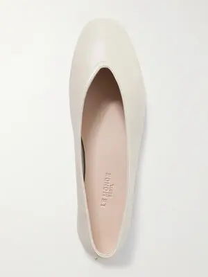 Le Monde Beryl Luna Leather Ballet Flats - Neutrals