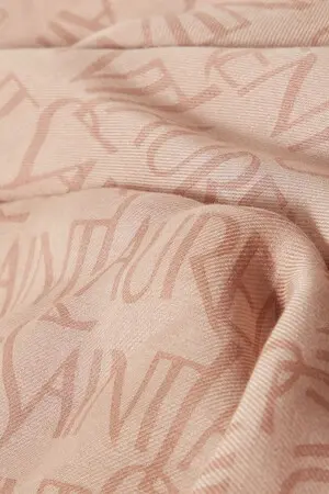 Saint Laurent Printed Modal And Cashmere-blend Twill Scarf - Neutrals