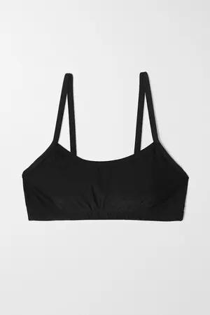Cover Net Sustain Upf 50+ Stretch Recycled Bikini Top - Black