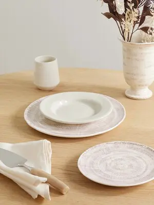 Brunello Cucinelli Glazed Ceramic Plates Set Of Two