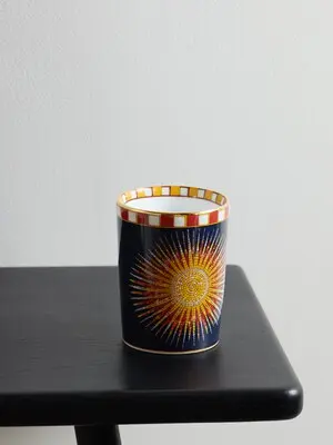 La DoubleJ Gold-plated Porcelain Cup - Blue