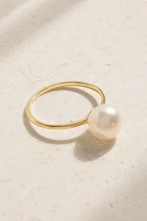 Mateo Pearl Dot 14-karat Ring - Gold